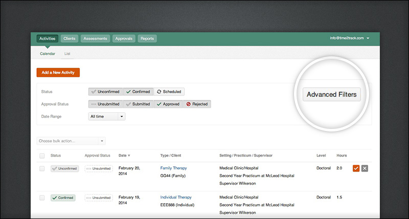 Time2Track's New Updates & Enhancements - February, 2014.