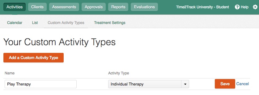 Time2Track Tips: Custom Activity Types